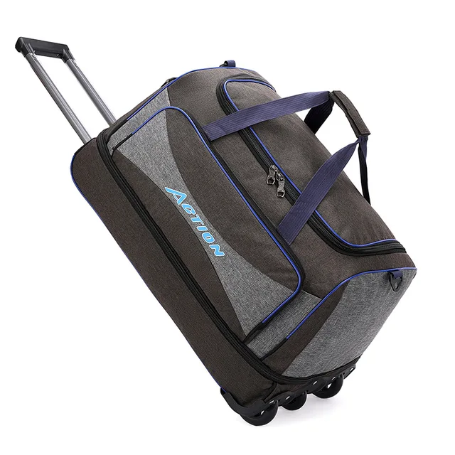 Large capacity Trolley Bag Travel Suitcase Boarding Bag Oxford ...