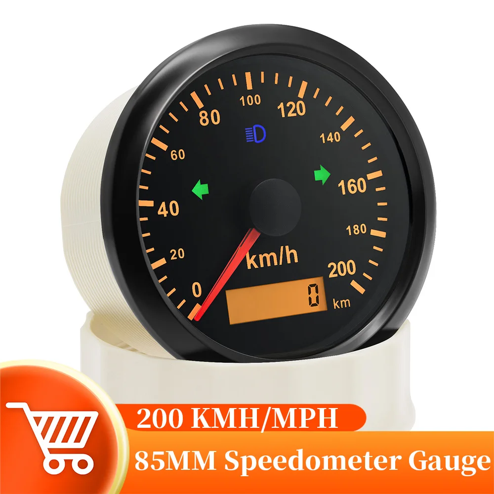 Universal-85MM-Digital-Car-Speedometer-200KMH-Speed-Odometer-With-High ...