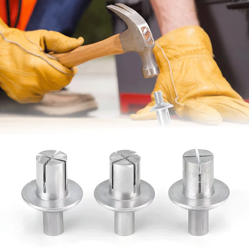 10-30-60-100pcs-Round-Head-Aluminum-Core-Rivets-Knock-Type-Small ...