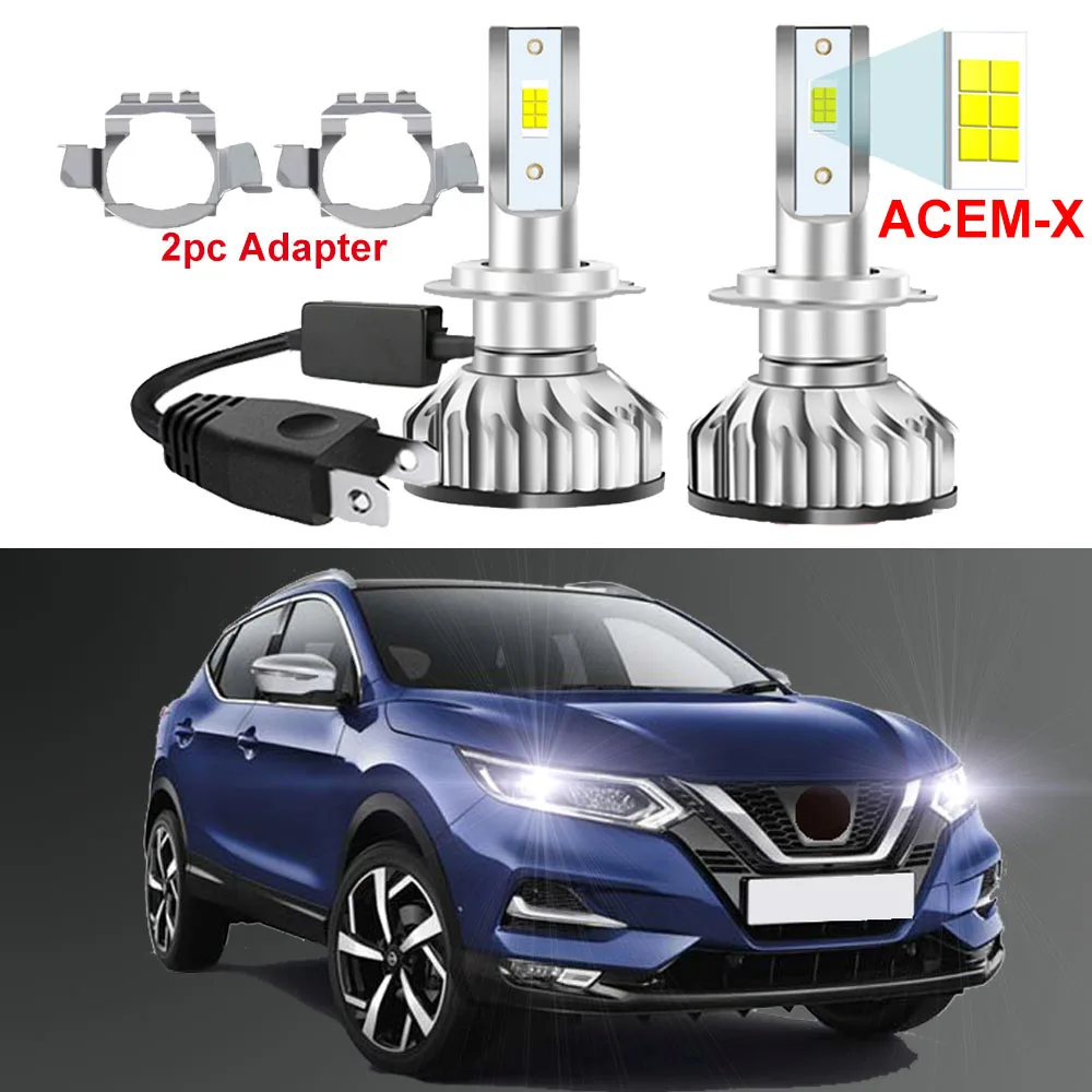 2pcs For Nissan Qashqai J10 Nj10 Jj10e 2007-2014 Car Led Headlight ...