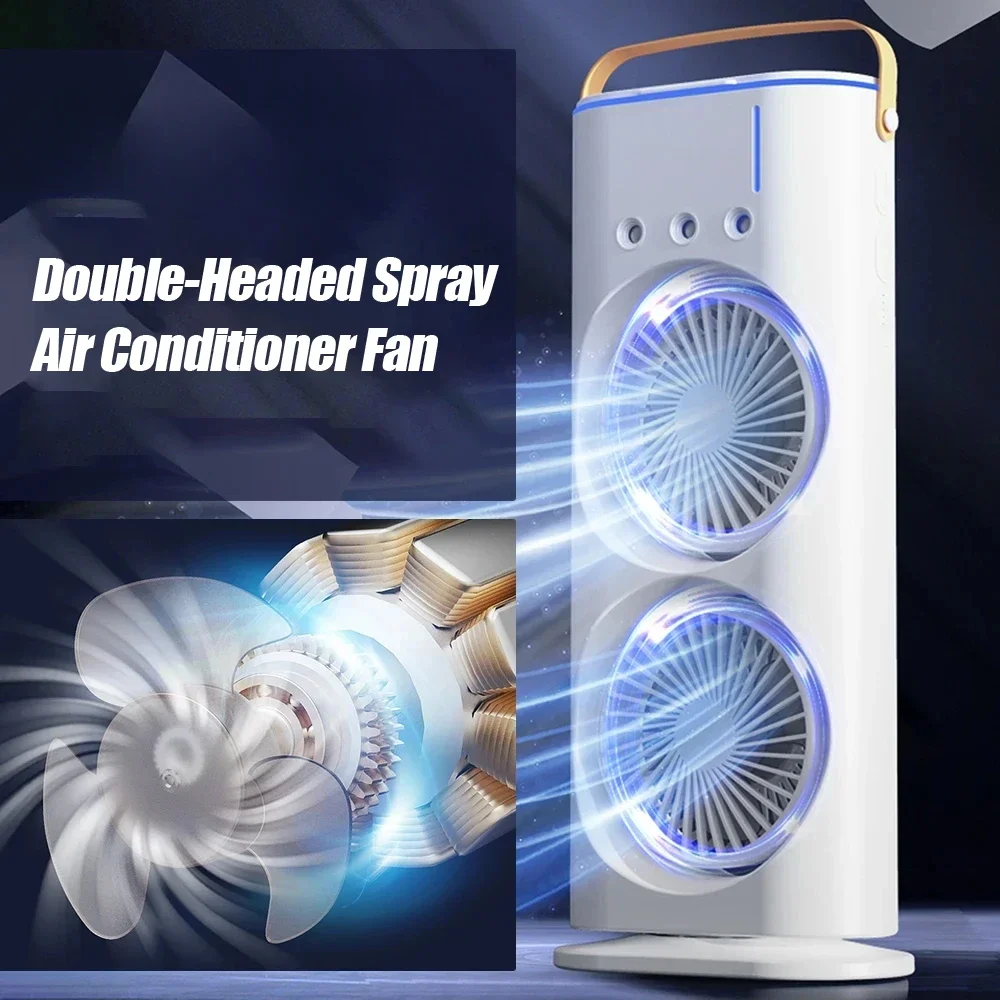 Xiaomi-Double-Headed-Spray-Air-Conditioner-Fan-3-Speeds-Rechargeable ...