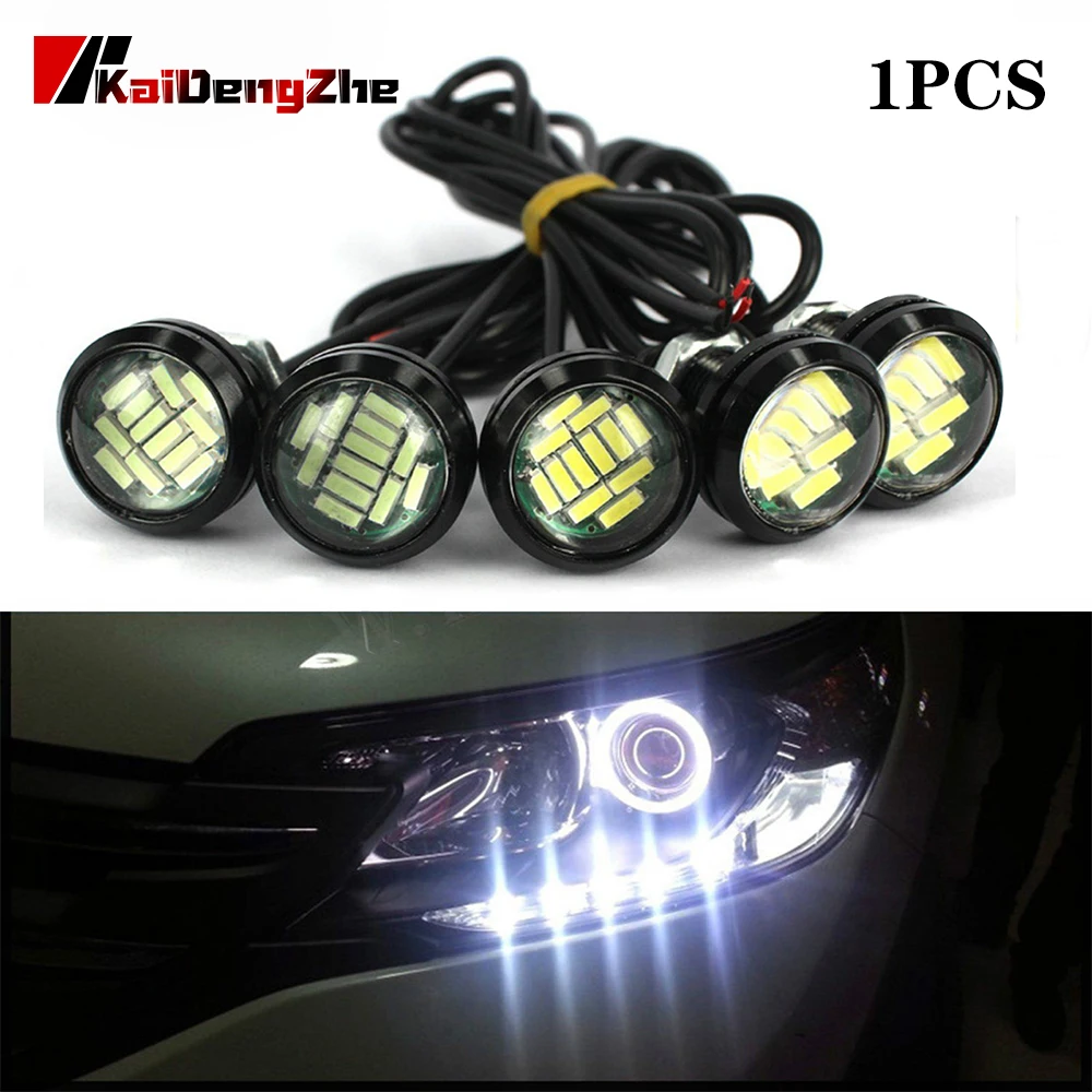 12v LED Eagle Eye Light Car grille DRL Running Lights 12 LED 23MM ...