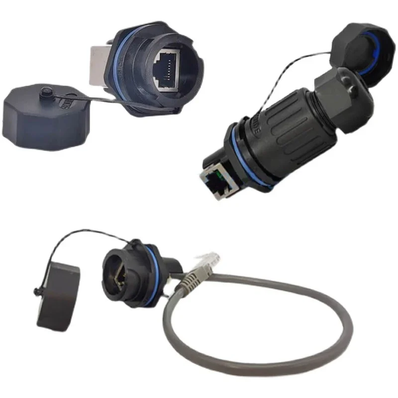 M25-30cm-Cable-Waterproof-Network-Switch-Coupler-Ethernet-RJ45 ...