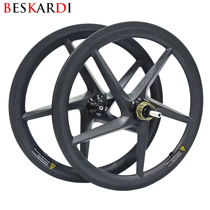 5Spokes Folding Bicycle 16inch 349 Fivespokes 3 4 Speed Carbon Wheelset ...