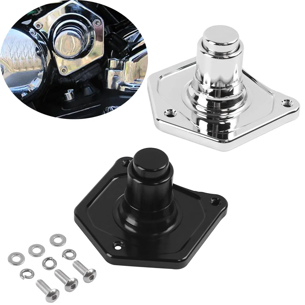 Motorcycle Solenoid Cover Starter Push Button For Harley Sportster Big ...