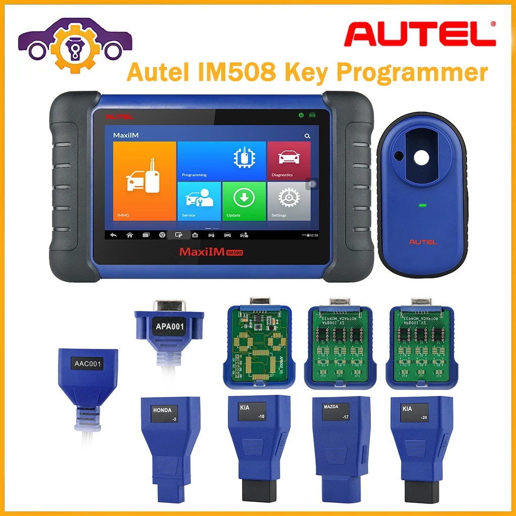 Autel MaxiIM IM508 XP400 PRO OBD2 자동차 스캐너, IMMO 프로그래밍 진단 도구, 올인원 키 ...