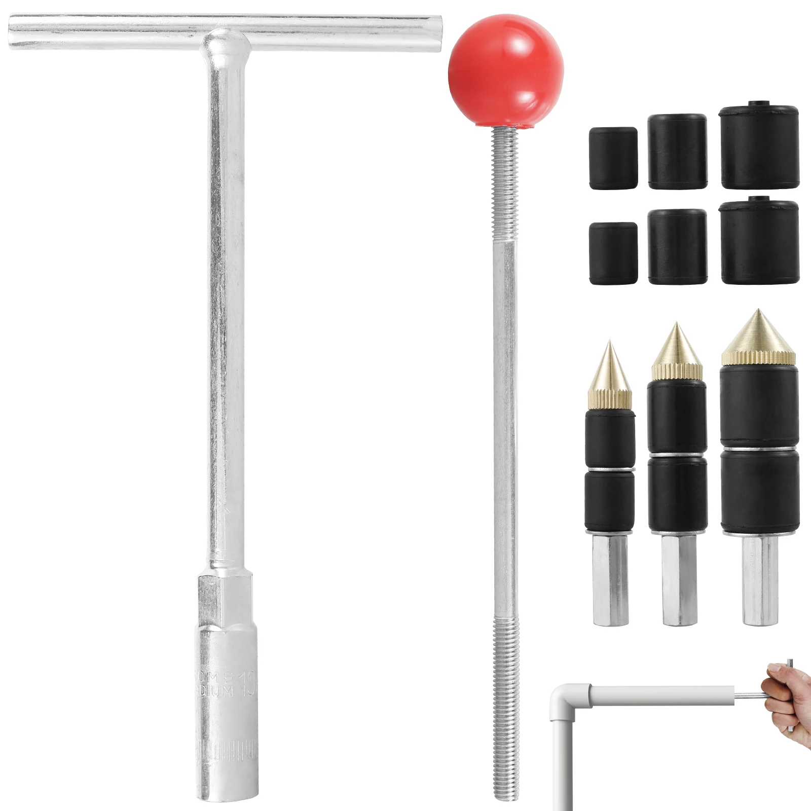 11Pcs Emergency Pipe Water Stopper Kit 304 Stainless Steel Hot Melt ...