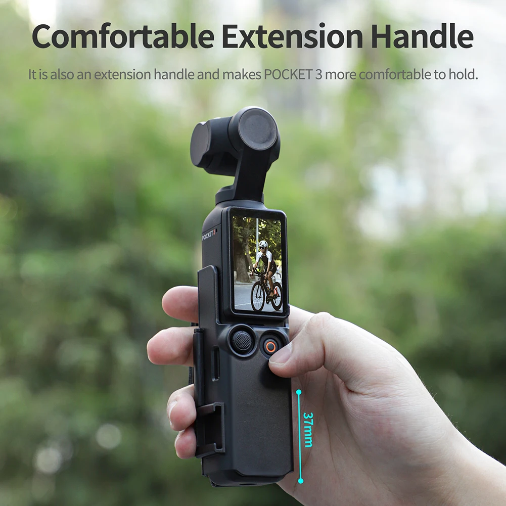 For-OSMO-Pocket-3-Camera-Expansion-Handle-With-Anti-Drop-Strap-ABS ...