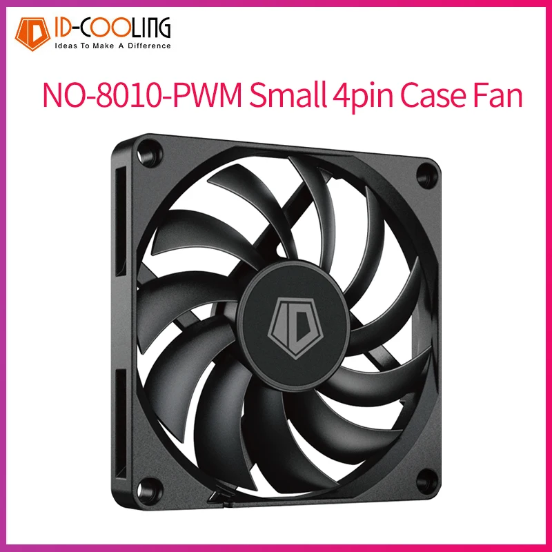 ID-COOLING-NO-8010-PWM-Small-4pin-Case-Fan-8cm-Ultra-thin-Fan-8010 ...