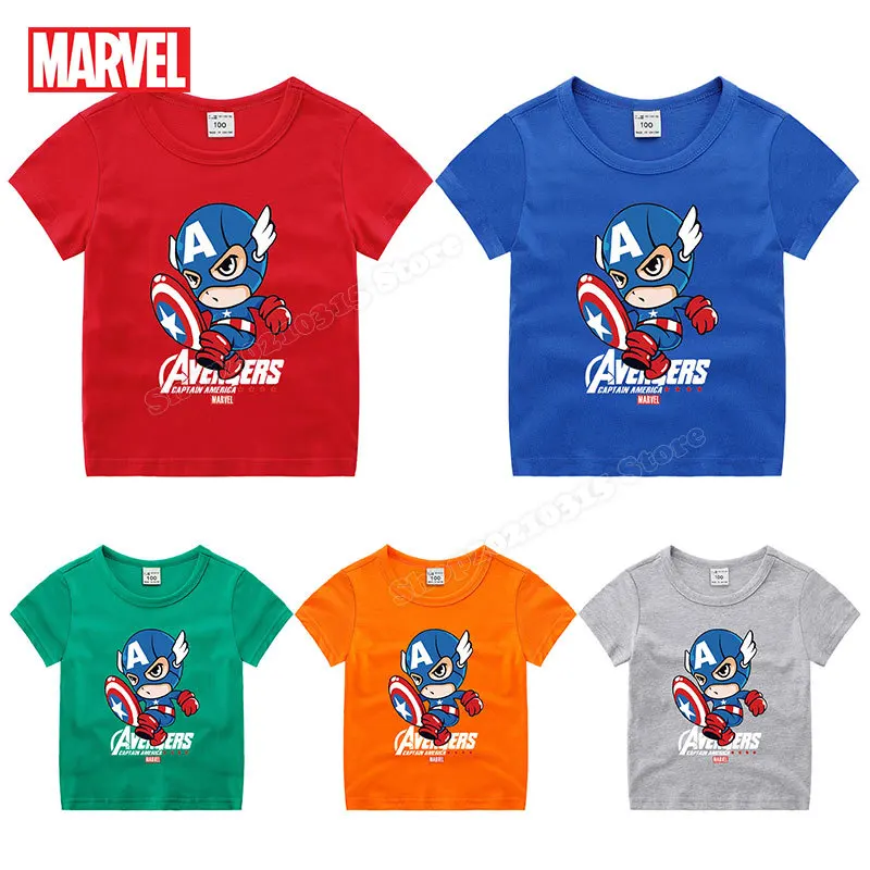 Camiseta con estampado de Marvel de cómic de Disney para niños y niñas ...