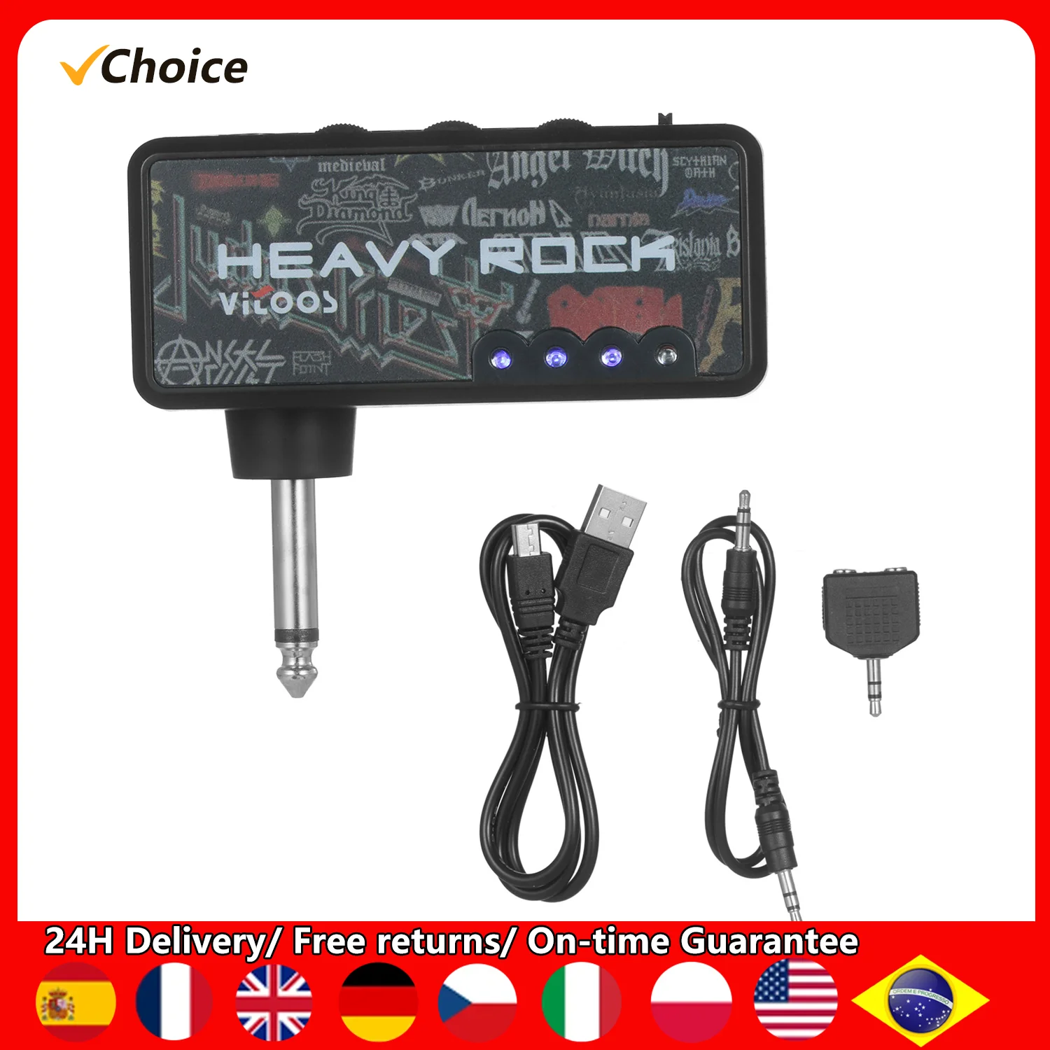 VITOOS-Electric-Guitar-Plug-Mini-Headphone-Amp-Amplifier-Heavy-Rock ...