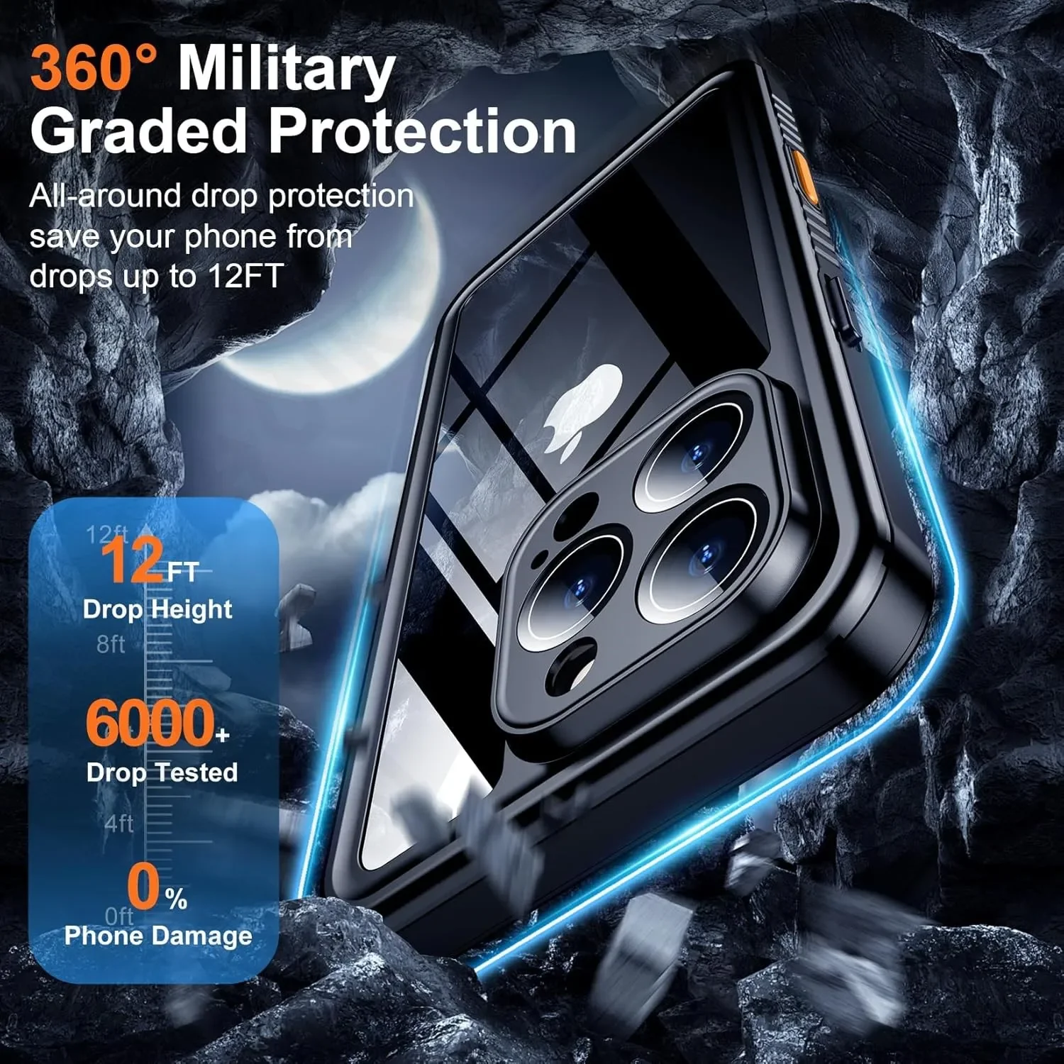 Ultimate Waterproof Dustproof Full-Body Protective Phone Case with IP68 ...