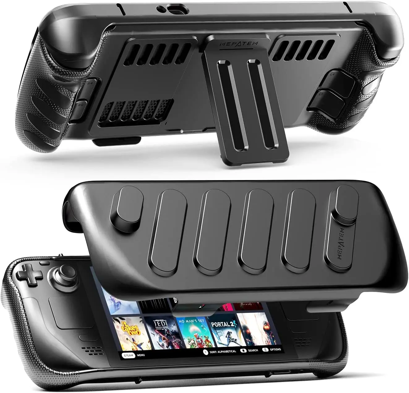 3 in 1 Protective Case With Kickstand and Front Cover For Steam Deck ...