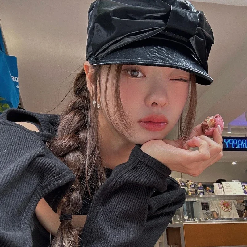 Korean-Designer-Niche-Berets-Caps-for-Women-Autumn-and-Winter-Sweet-and ...