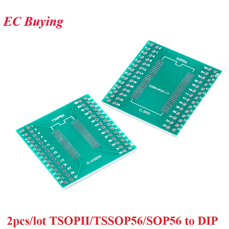 2pcs-TSOP56-TSOP48-To-DIP56-Transfer-Board-Turn-DIP-Pin-Adapter-AM29 ...