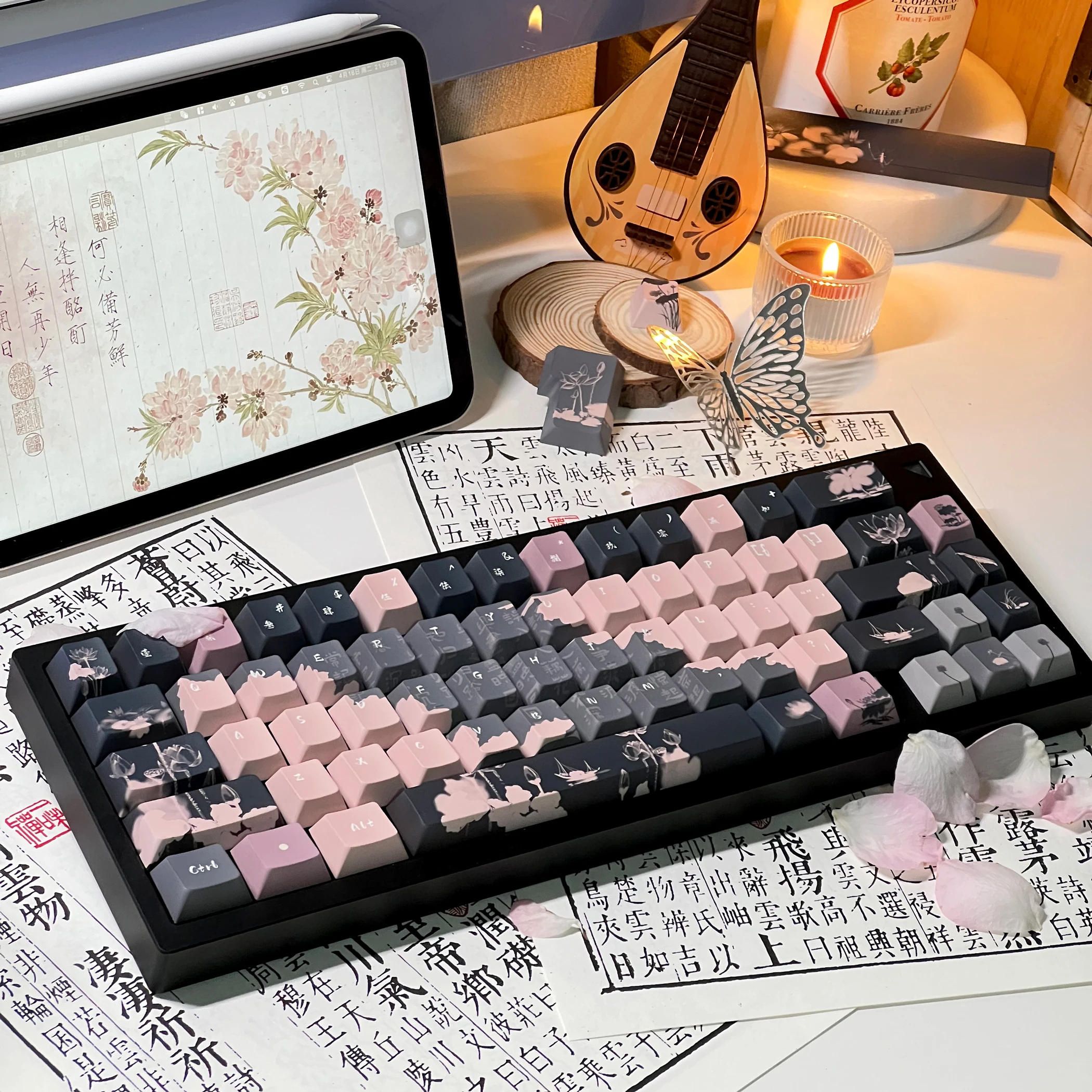 140Keys-Chinese-Style-Keycap-RuMengLing-Cherry-Full-Five-Sided ...