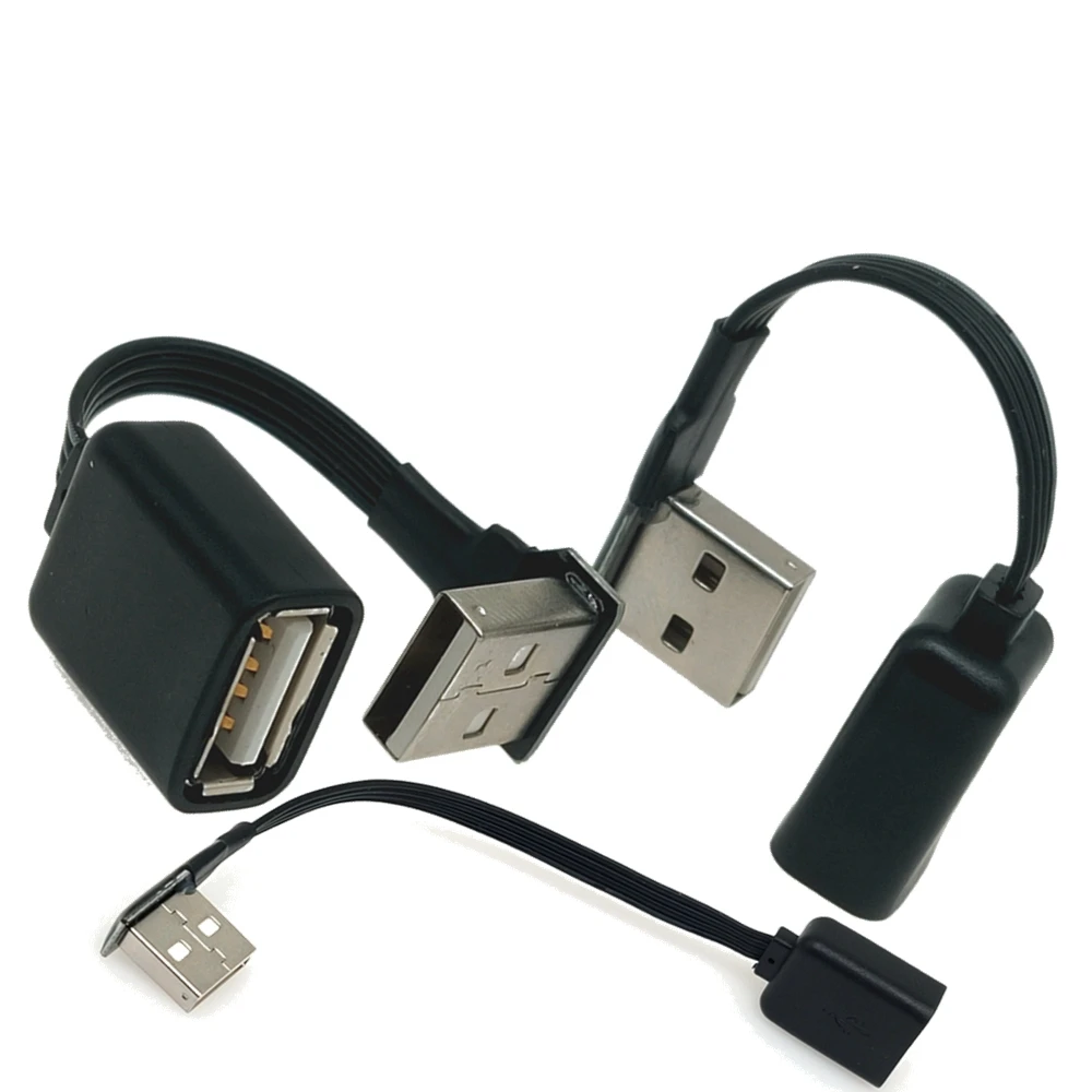 USB-soft-silicon-adapter-2-0-male-to-female-90-degree-up-and-down-left ...