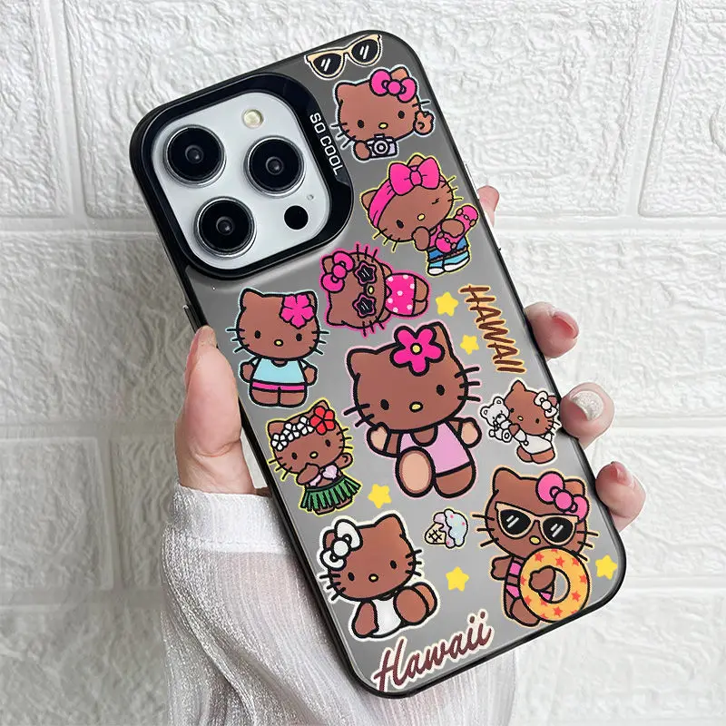 Sanrio-Black-skinned-Hello-Kitty-Phone-Case-For-iPhone-15-14-13-12-11 ...