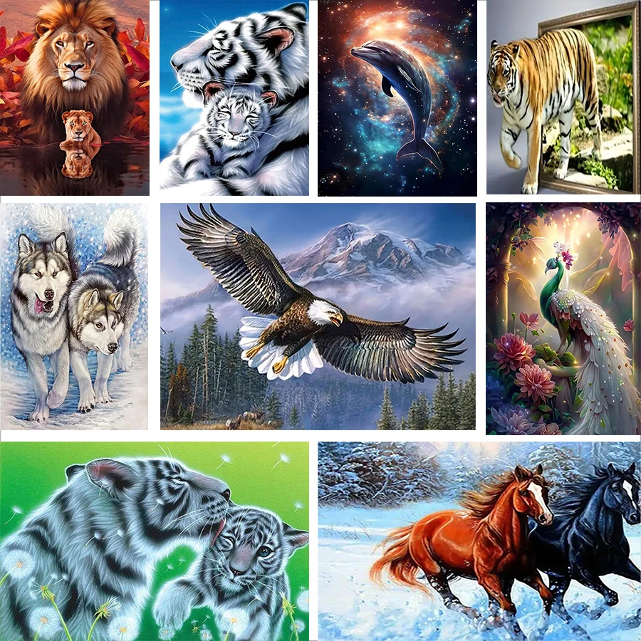 Animal-Canvas-Paintings-Peacock-Wolf-Living-Room-Corridor-Wall-Art ...