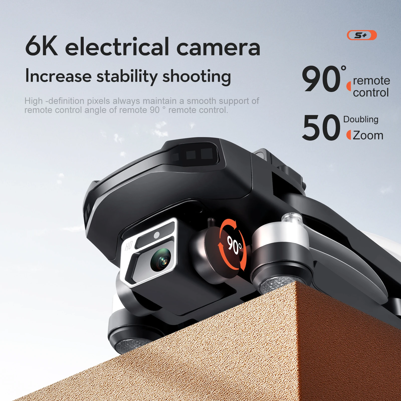 S+ GPS Drone - 6K HD Dual HD Camera Laser Obstacle Avoidance Aerial Ph ...