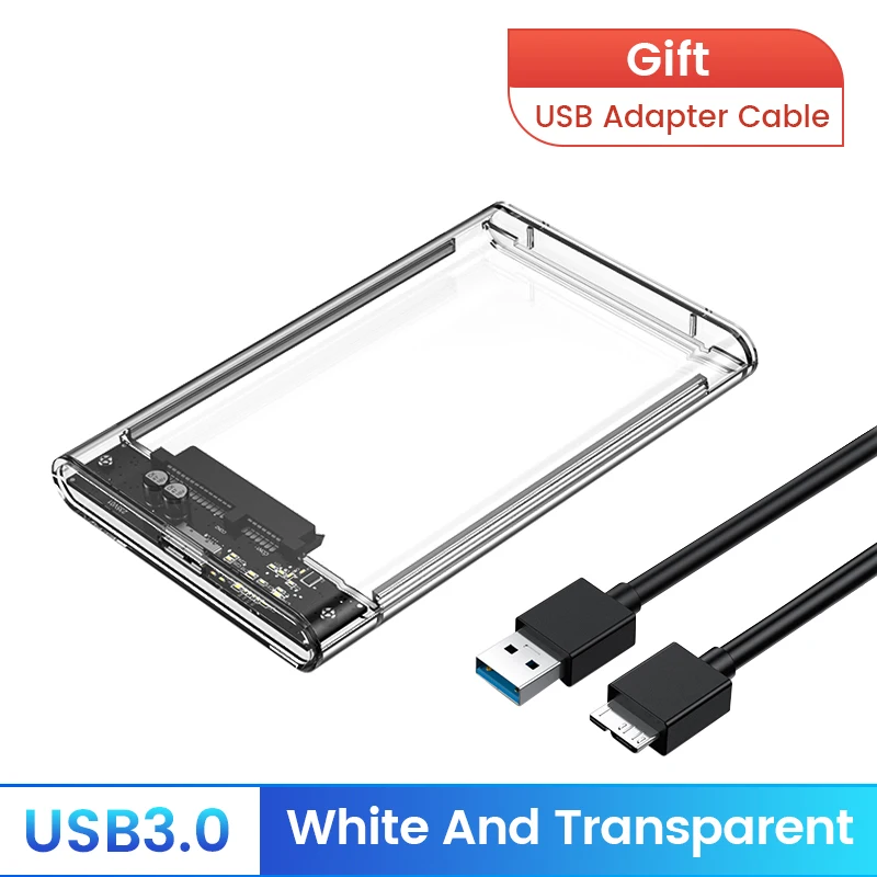 Generic Olaf Type-C Transparent Box Hdd Enclosure 3.0 Notebook 2.5 Inch ...