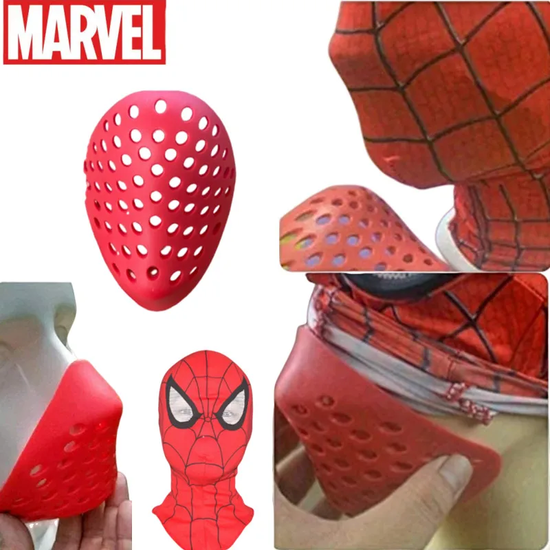 Disney Spiderman Face shell Spiderman Mini Mask Cosplay puntelli silice ...