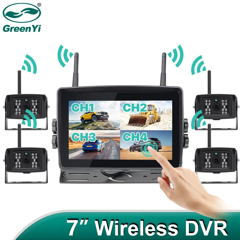 GreenYi-Touch-Screen-Wireless-7-AHD-Digital-DVR-Record-IR-Night-Vision ...