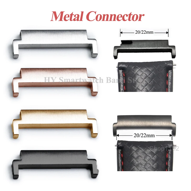 2pcs-Stainless-Steel-Watch-Band-Connector-for-Samsung-Watch-3-4-5-6 ...