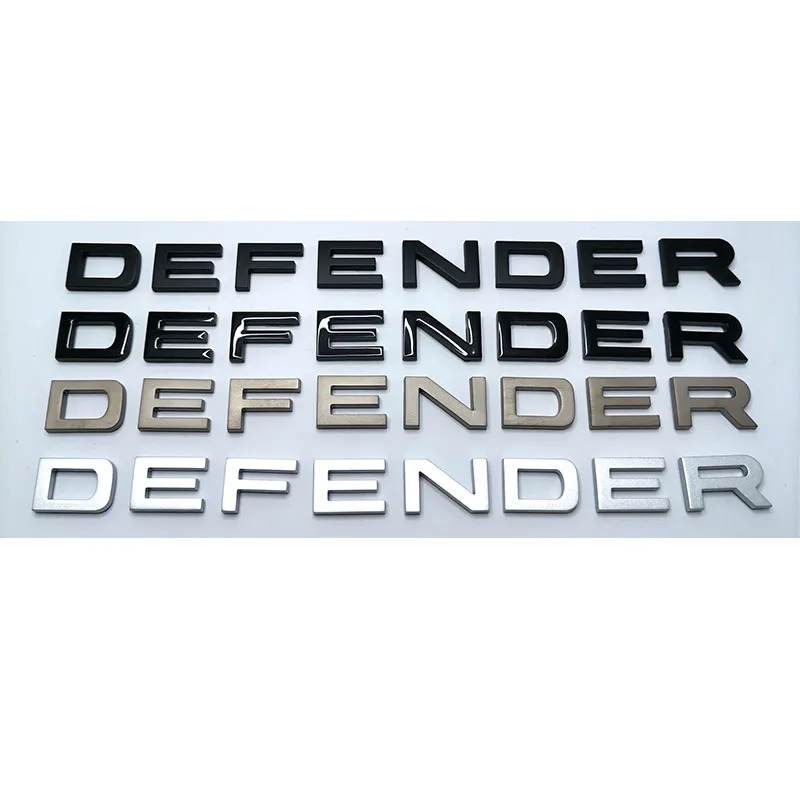 2020-2022-Gloss-Black-Defender-Rear-Gate-Lettering-Emblem-Logos-Genuine ...
