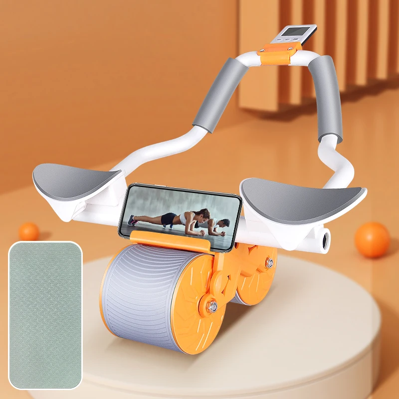 Elbow Support Automatic Rebound Abdominal Wheel Core Muscle Ab Trainer ...