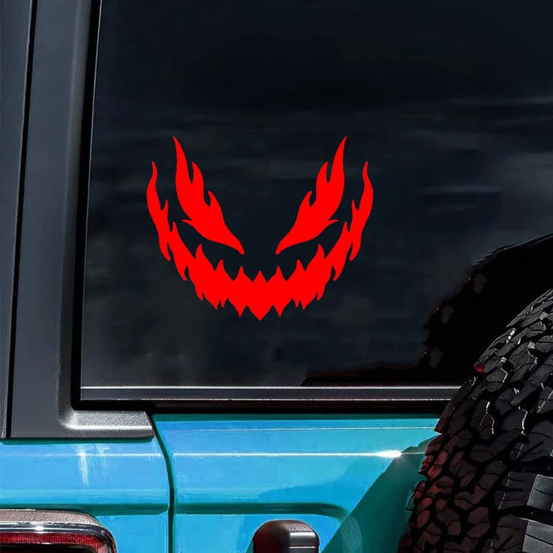 Monster-Face-Car-Stickers-For-Motorcycle-Helmet-Decor-Decal-Waterproof ...