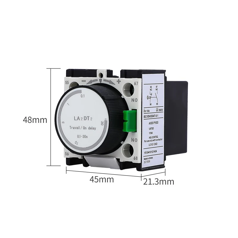 LA2-DT0/dt2/dt4/dr0/dr2/dr4 atraso de desligamento de potência atraso 0 ...
