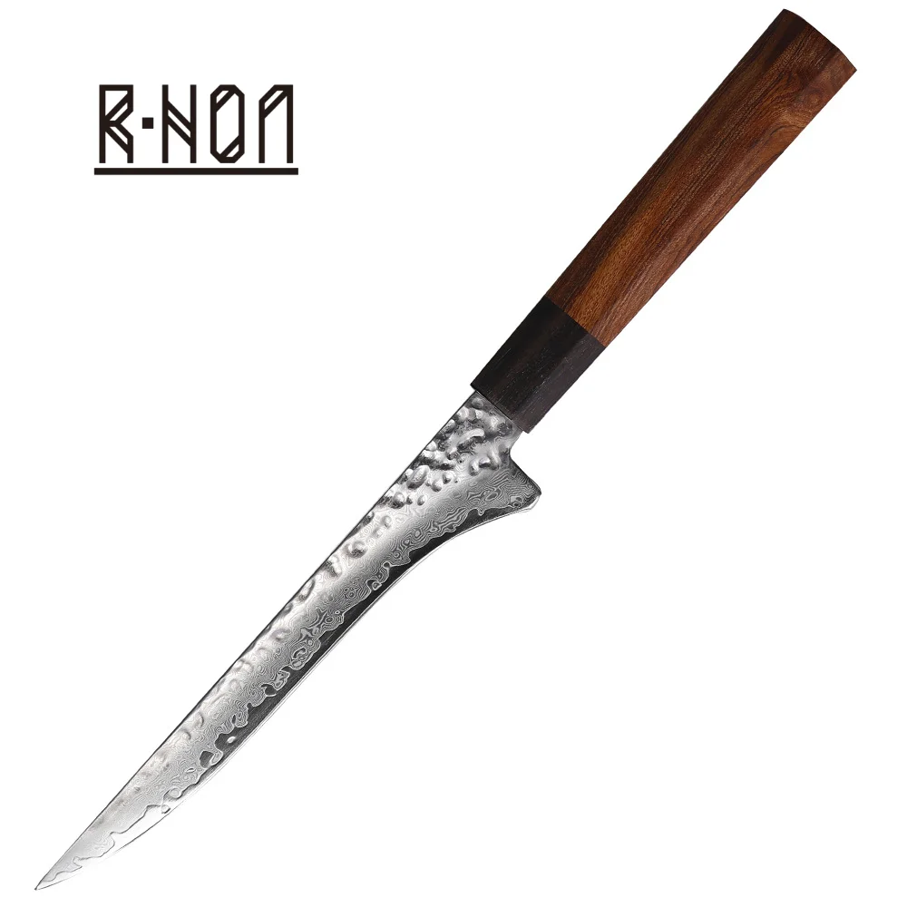 RHON-6inch-Damascus-Steel-Boning-Cutting-Knife-VG10-Hammer-Pattern ...