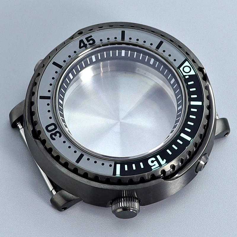 43mm Tuna Canned C3 Luminous Watch Case Fits Seiko NH34 NH35 NH36/38 ...