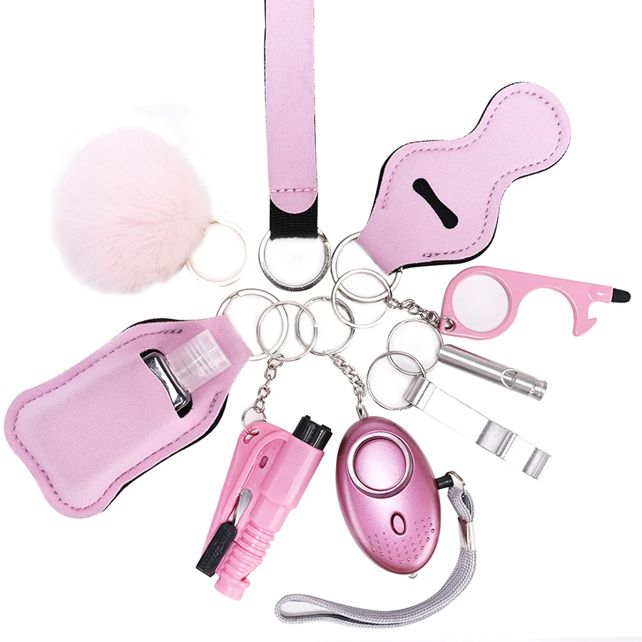 Self-Defense-Keychain-Set-For-Women-Safety-Keychain-Full-Set-With-Personal-Alarm-Window-Breaker ...