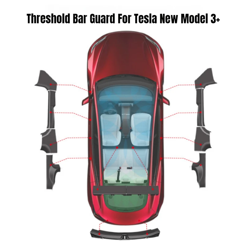 For-Tesla-New-Model-3-Highland-2024-Threshold-Strip-Protective-Patch ...