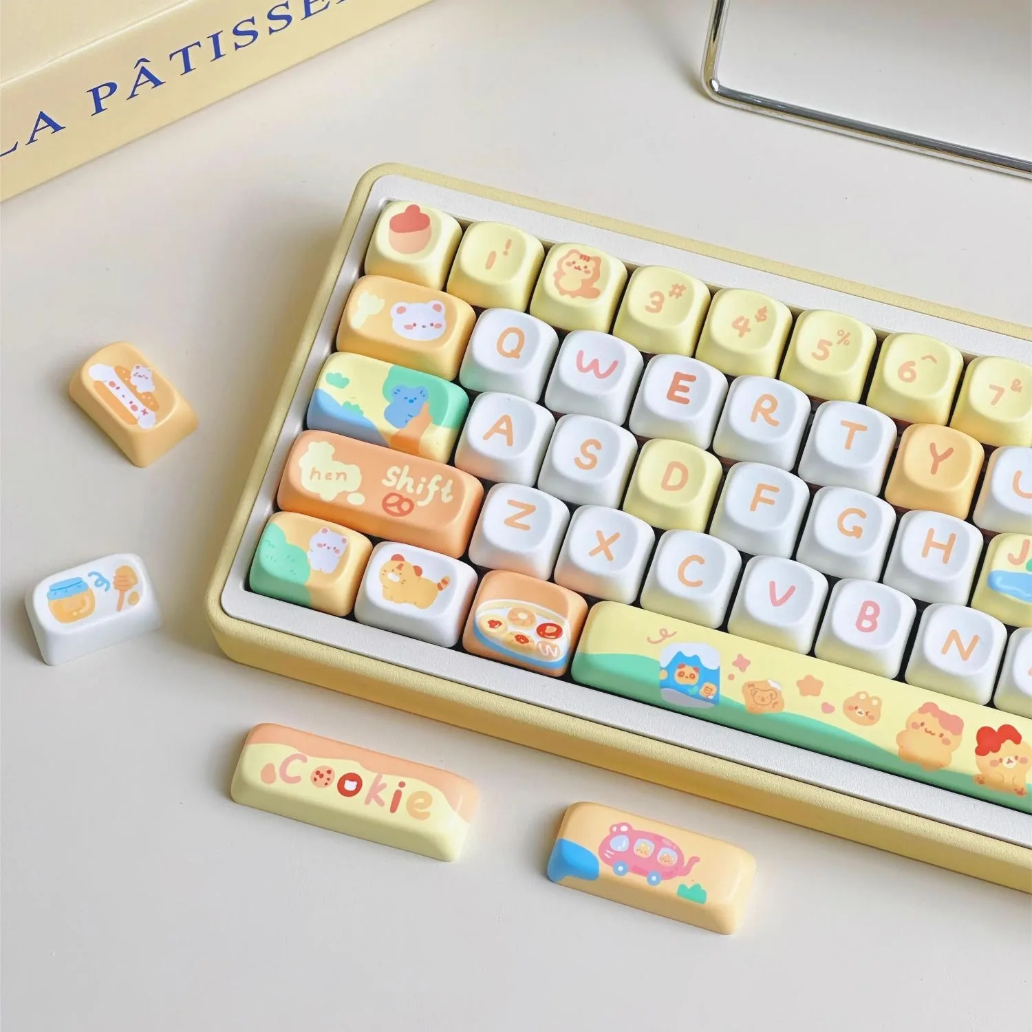 Alice-teclas-PBT-con-tem-tica-XOA-Cat-136-teclas-Teclado-mec-nico ...