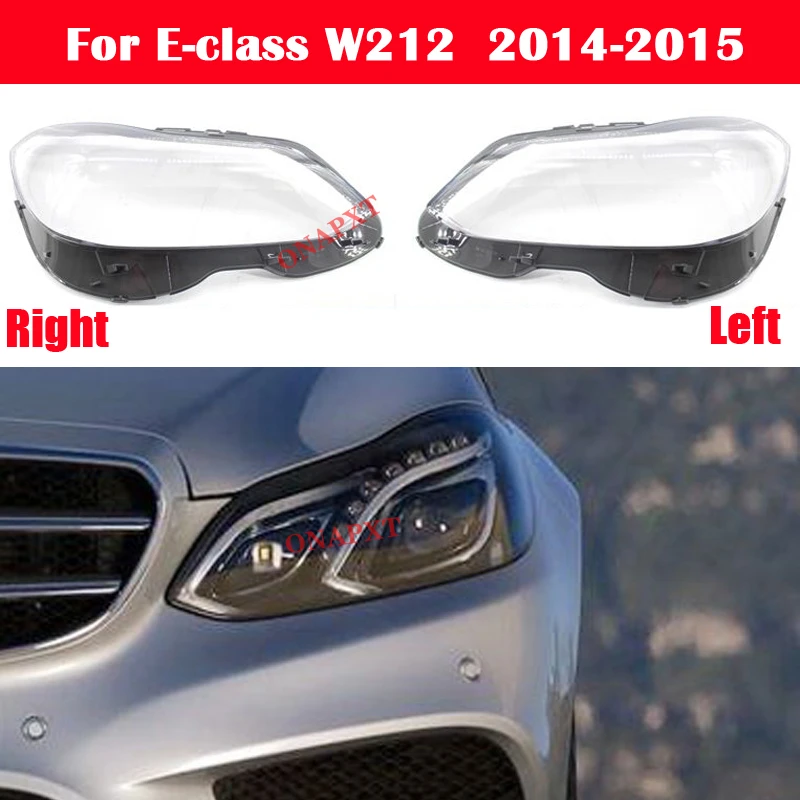 Car Front Lampshade Lens Glass Lamp Case Headlight Cover For Mercedes-benz E-class W212 2014 ...