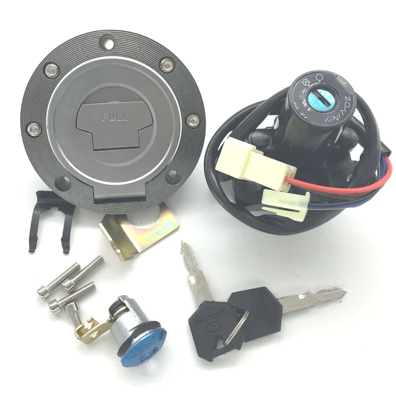Ignition-Switch-Fuel-Gas-Cap-Lock-Key-Kit-For-Yamaha-YZF-R6-2006-2015 ...