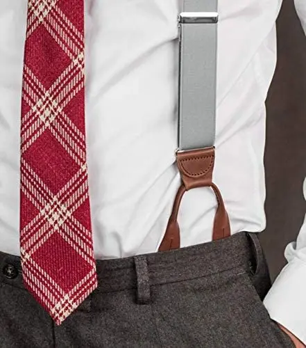 Melo Tough Movable No Sew Button End Brace Suspender Button Clips Set ...