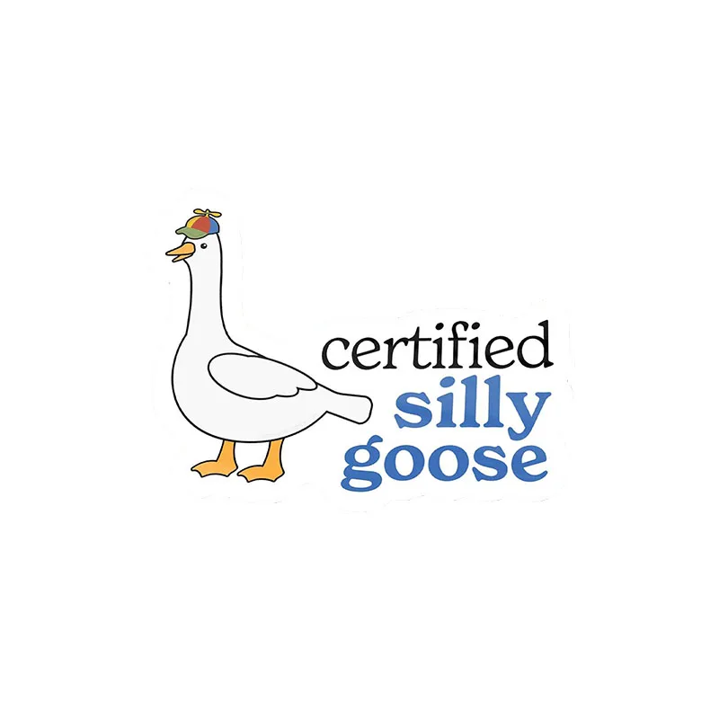 Certified-Silly-Goose-Sticker-for-Water-Bottle-Funny-Car-Sticker ...