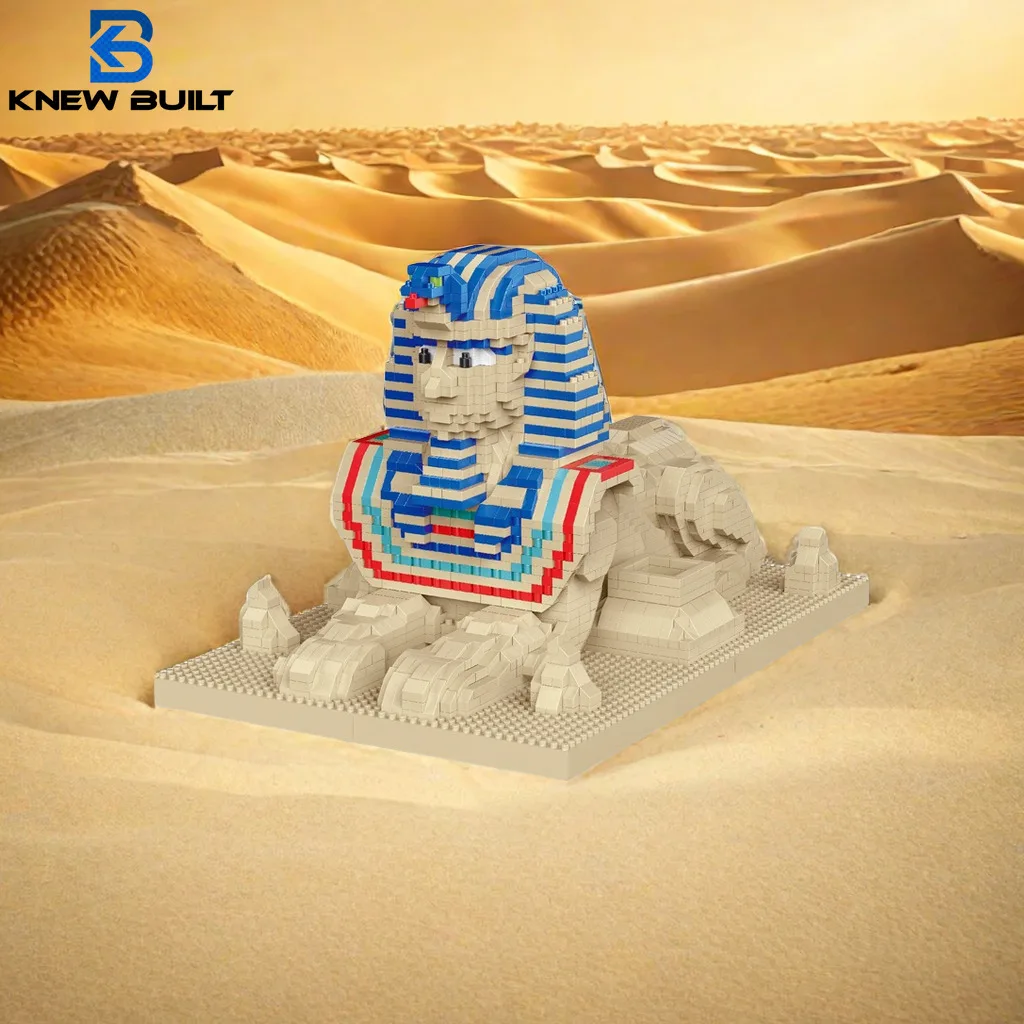 Knew-Built-Sphinx-Model-Building-Micro-Mini-Bricks-Blocks-Set-DIY-Egypt ...