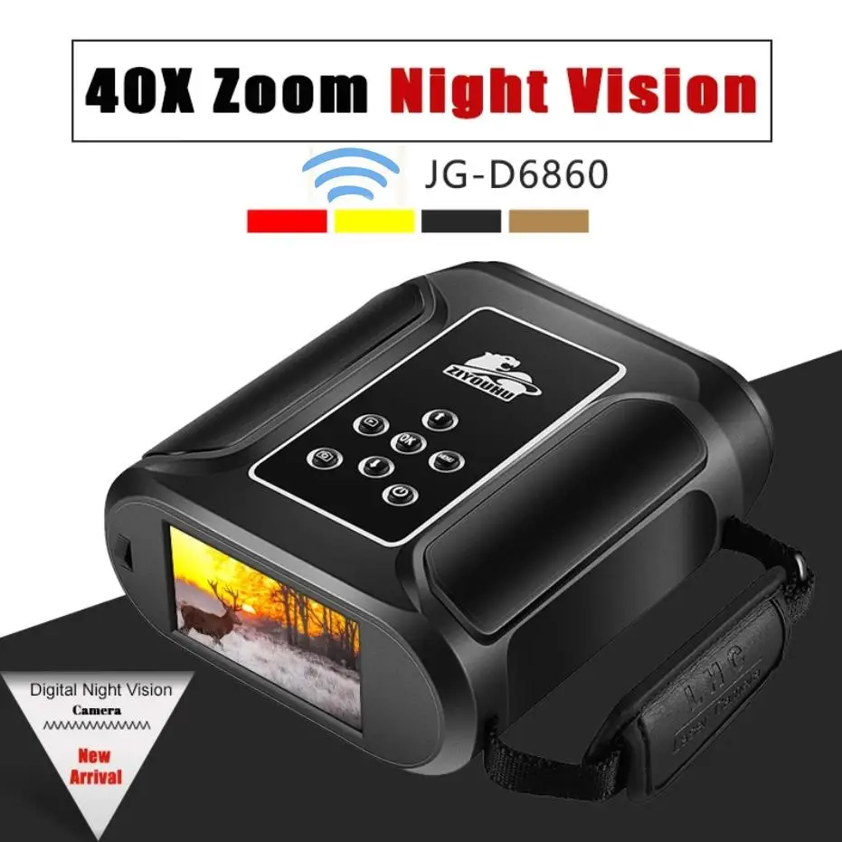 40X Zoom Digital Night Vision Long Range Trail Camera WIFI 850/940nm ...
