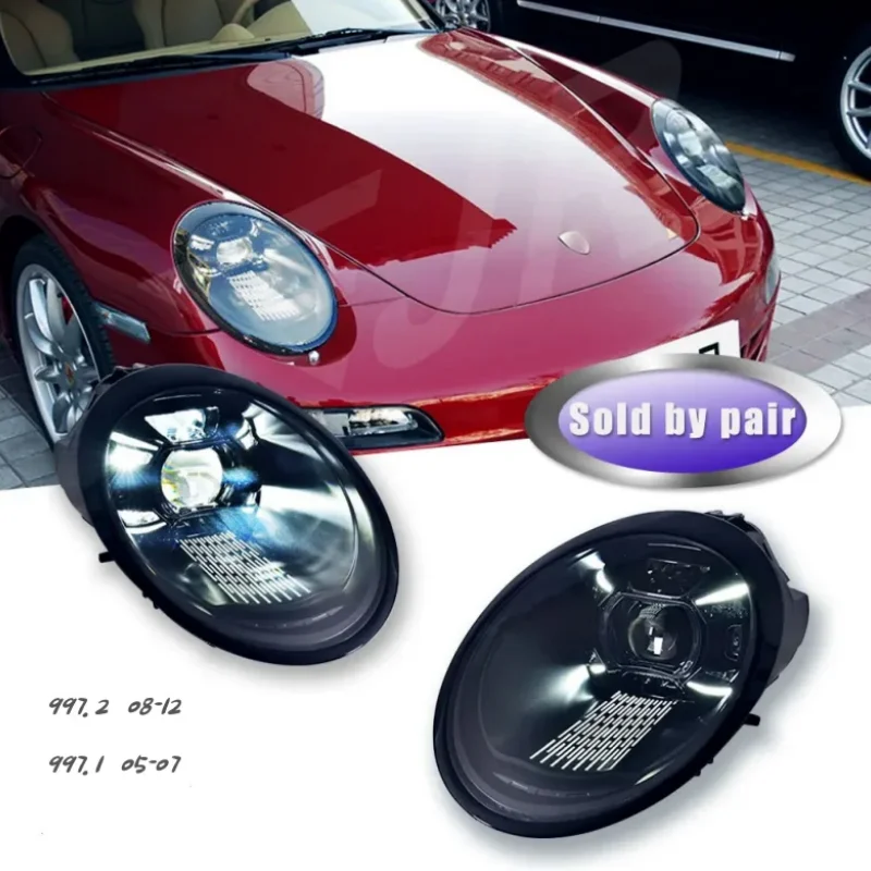 Car-headlights-are-available-for-Porsche-997-1-and-997-2-upgraded-to ...