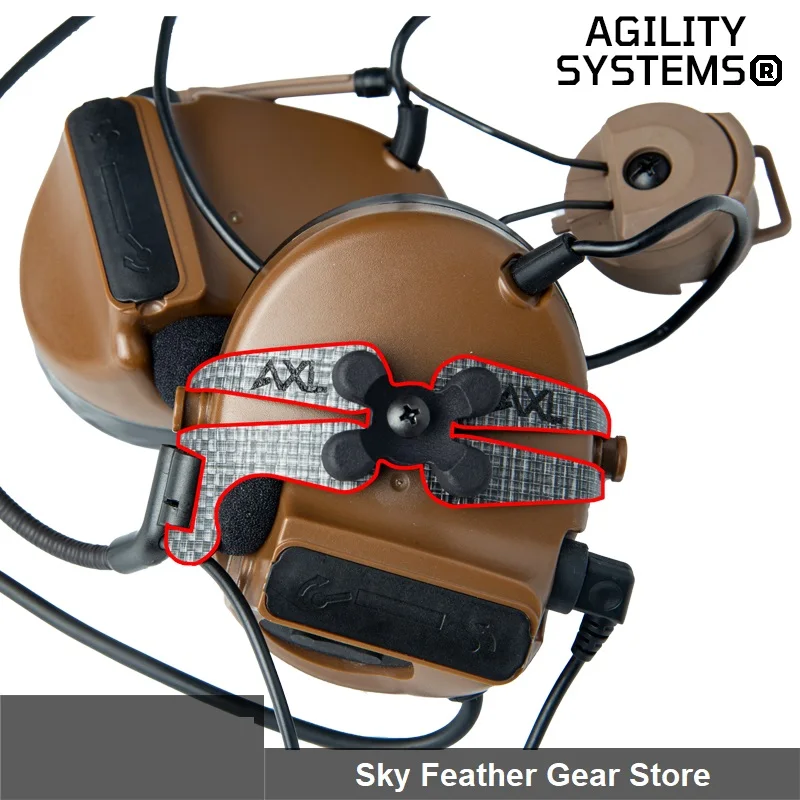 AXL-C3-AMP-Tactical-Helmet-Headset-Connect-Arm-Bracket-Adapter-Plate ...