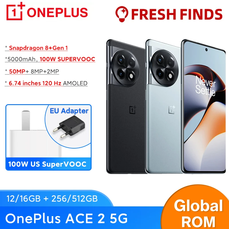 Global-Rom-OnePlus-ACE-2-5G-cellphone-Snapdragon-8-Gen-1-50MP-Camera ...
