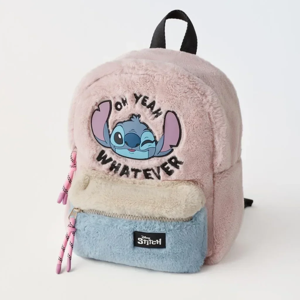 Disney-mochila-de-Stitch-de-dibujos-animados-para-mujer-bolso-escolar ...