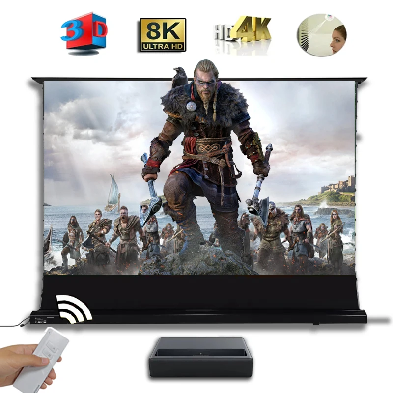 New Launch Alr Ambient Light Rejecting Motorized72'' -120'' Electric ...