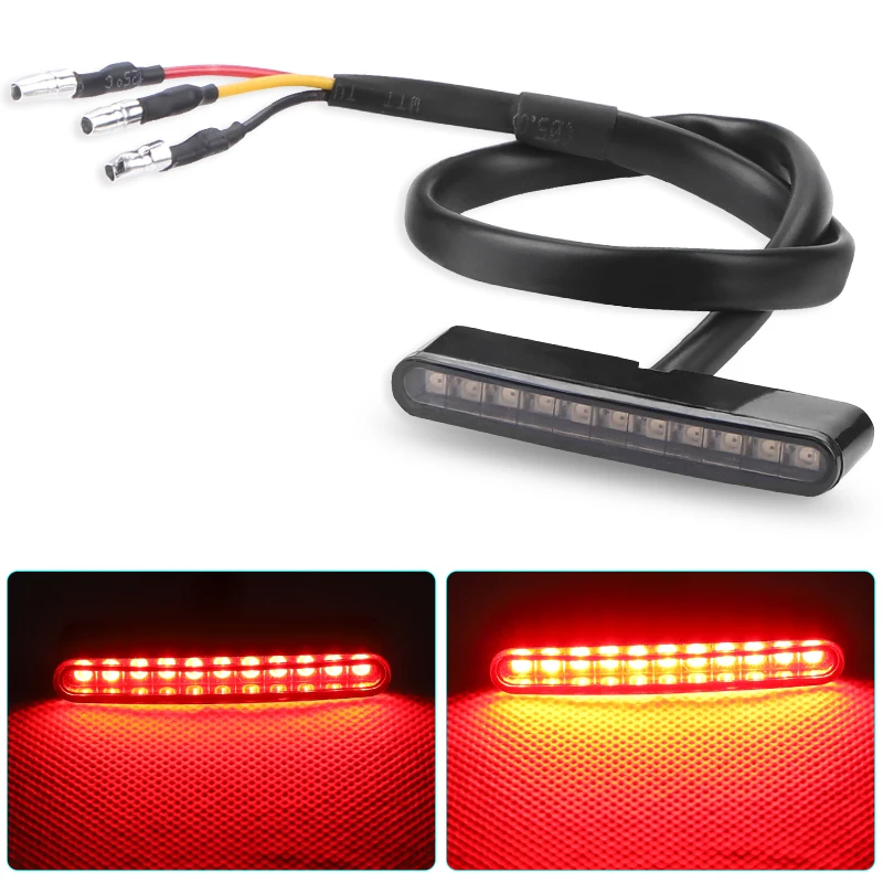 Universal mini 12V Motorcycle Rear Brake LED Tail Stop Light Lamp for ...