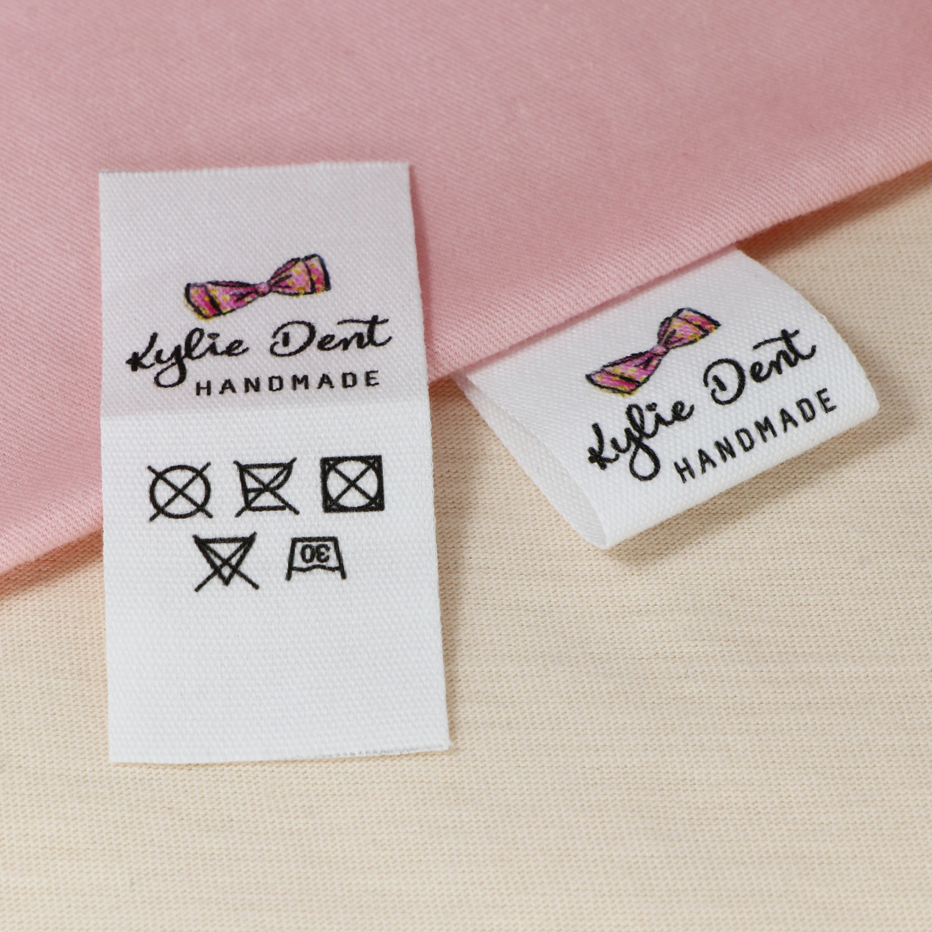 Custom Clothing Labels , Personalized Brand, Cotton printed Tags ...
